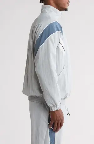 Umbro Relaxed Nylon Track Jacket In Pearl Blue - 65% Off